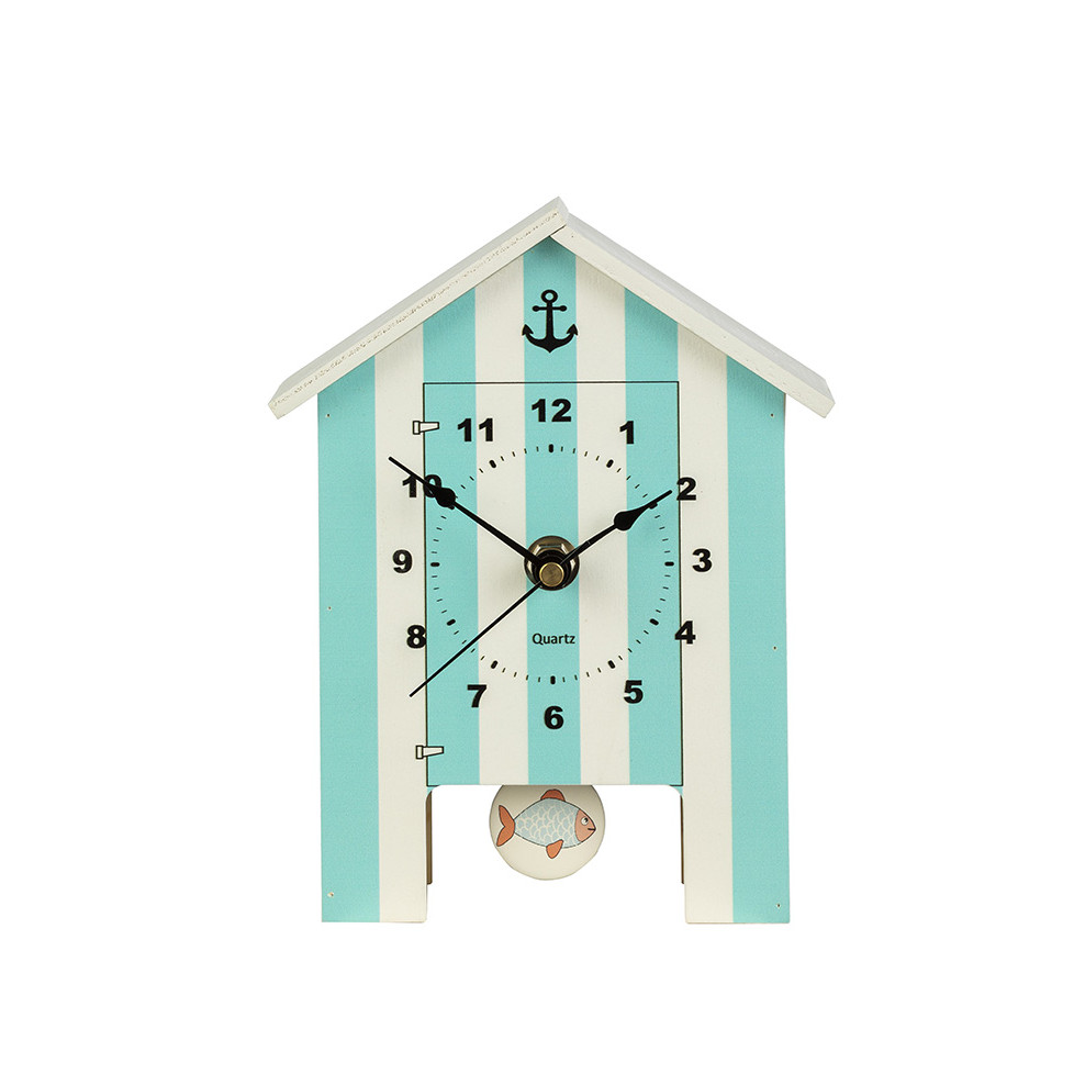 BEACH HOUSE PENDULUM CLOCK IN BLUE