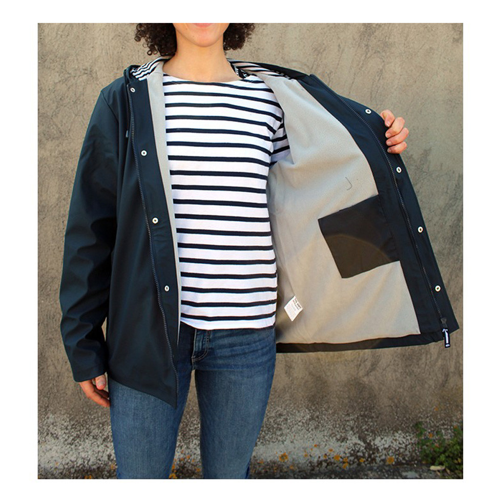"NIMBUS" UNISEX NAUTICAL NAVY BLUE RAINCOAT