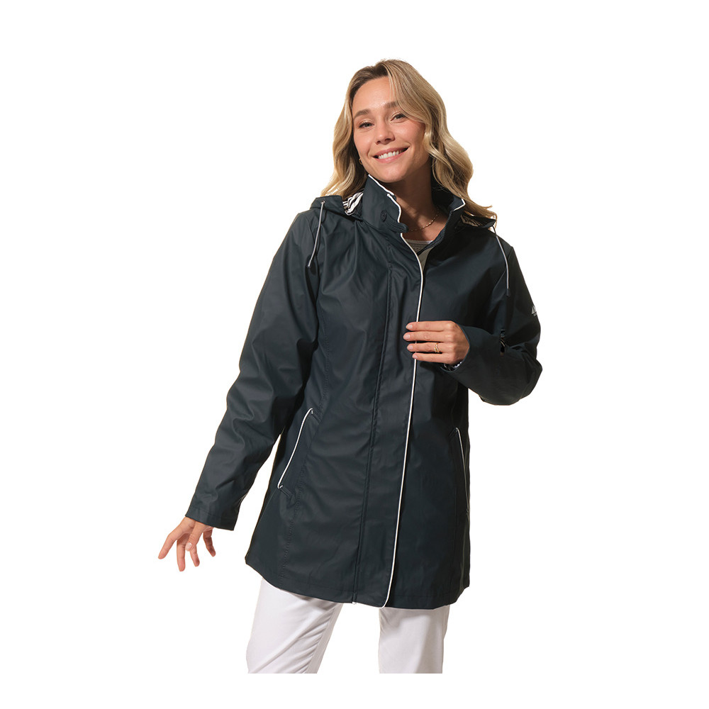 "AIGA" NAUTICAL NAVY BLUE WATERPROOF RAINCOAT