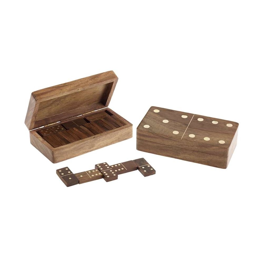 JEU DOMINO EN BOÎTE DE PALISSANDRE