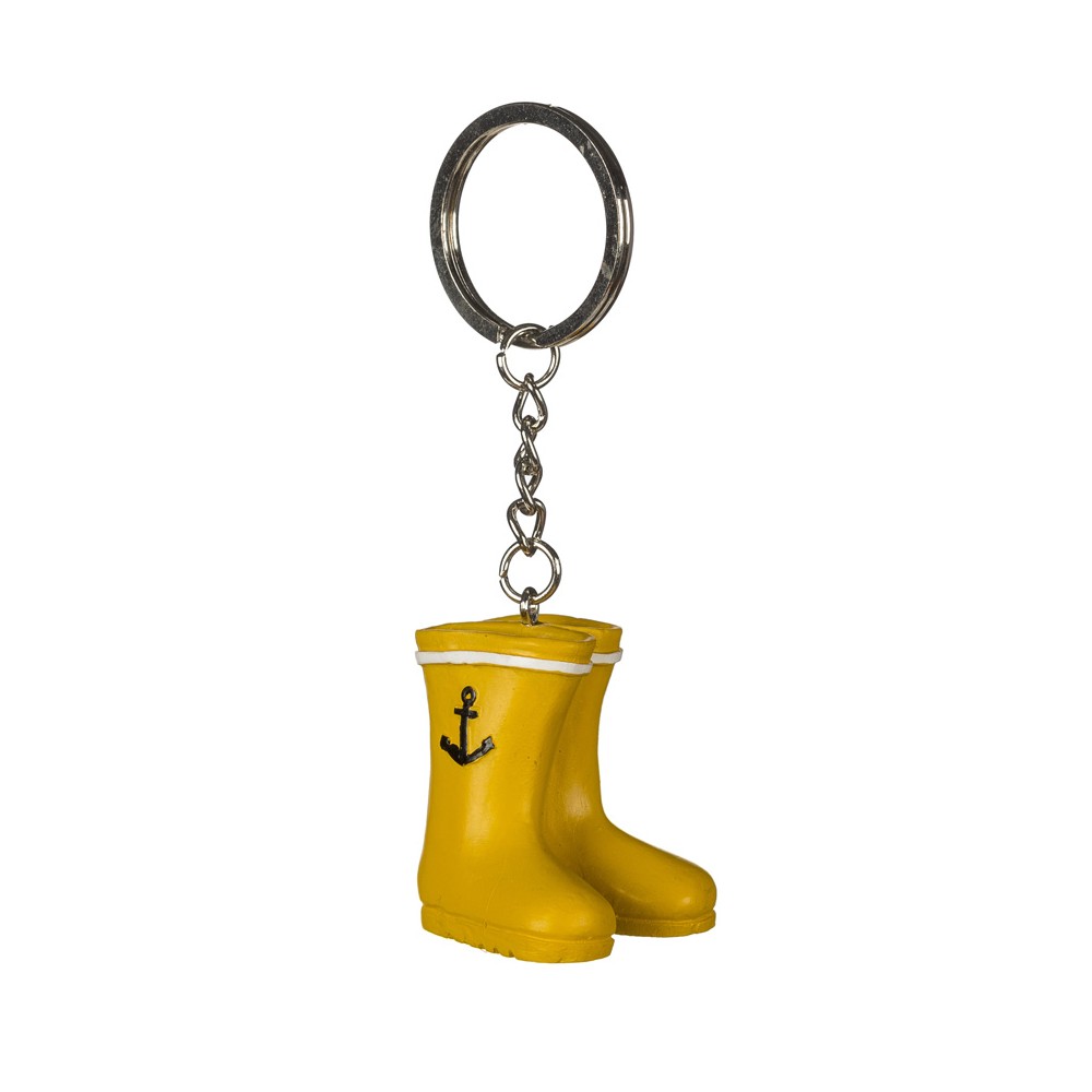 YELLOW ANCHOR BOOTS KEYRING