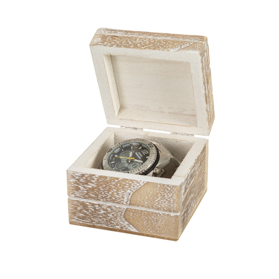 WOODEN BOX WITH SWIMMER