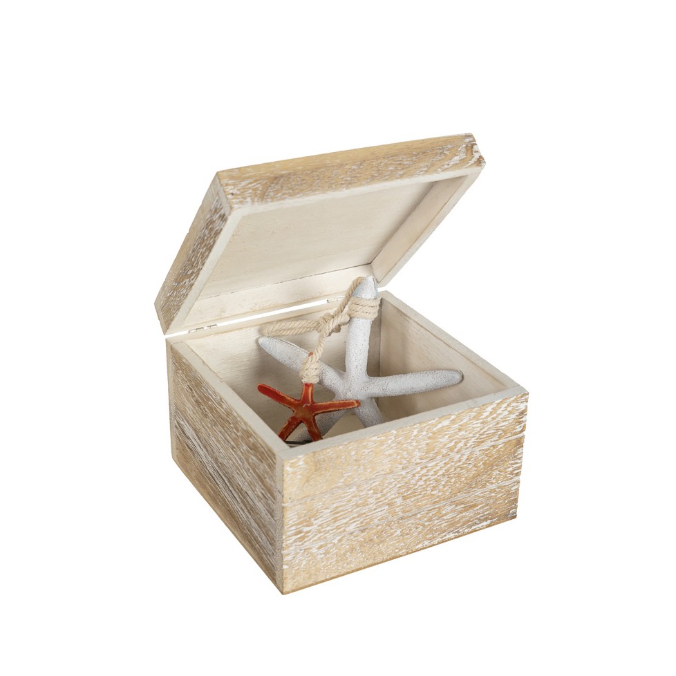 WOODEN BOX WITH SWIMMER