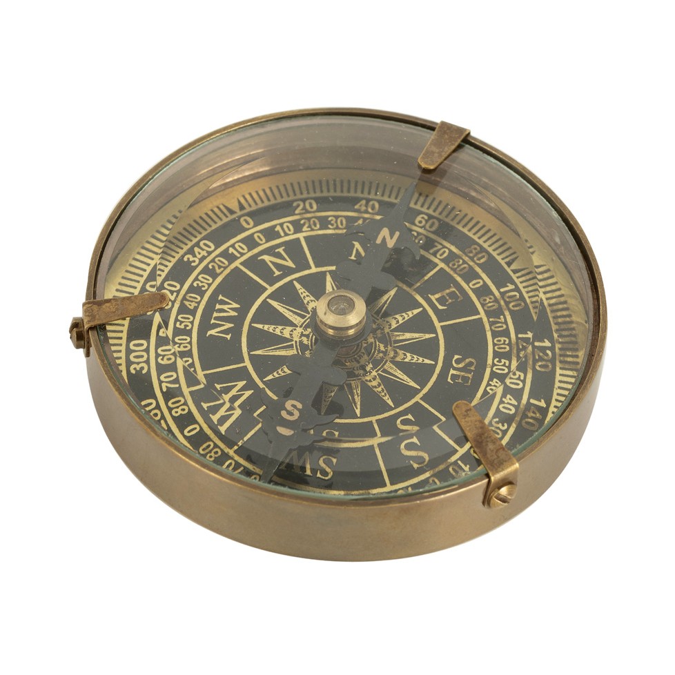 BOUSSOLE NAUTIQUE EN LAITON