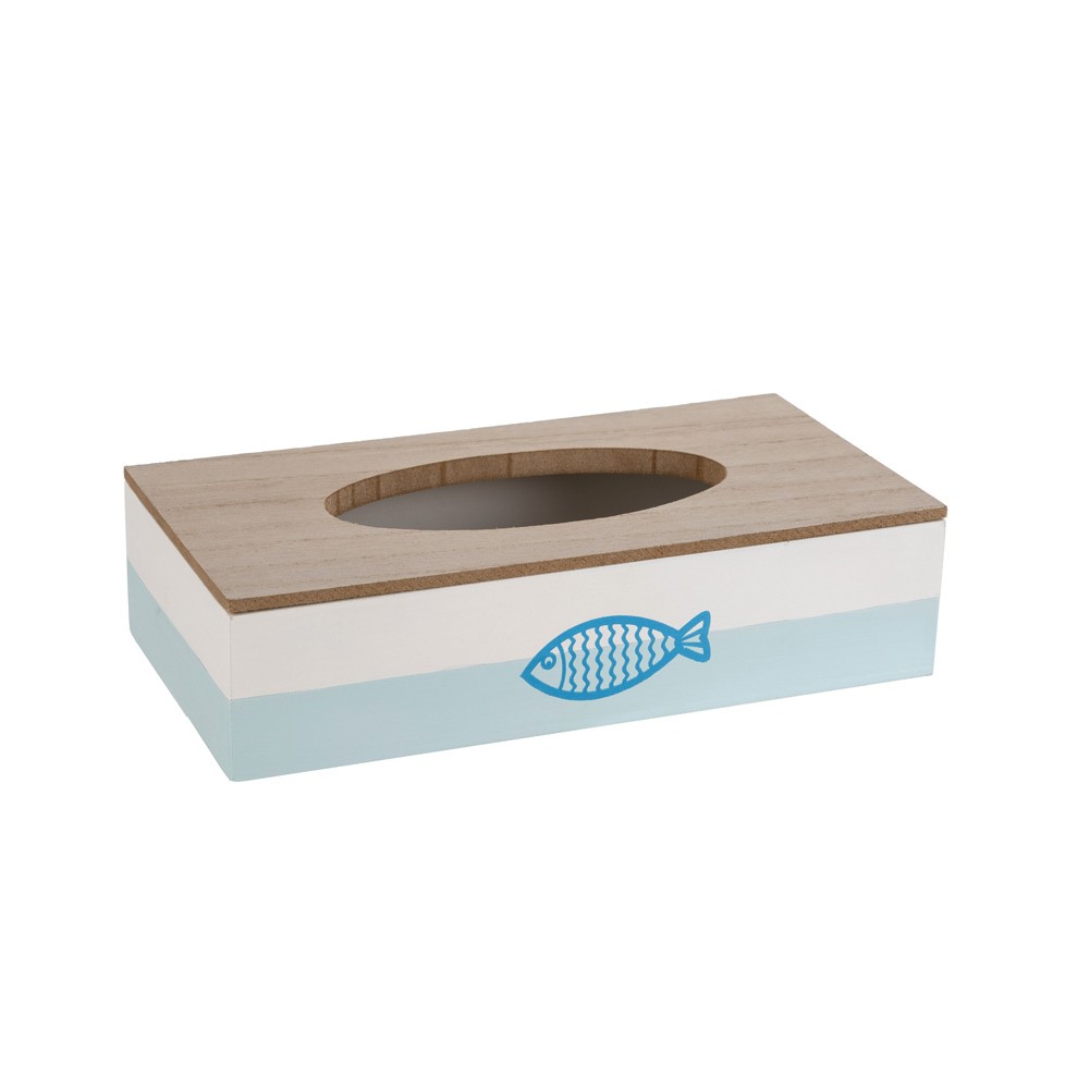 NAUTICAL FISH TISSUE BOX