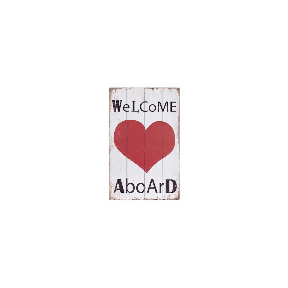 PICTURE " WELCOME ABOARD" WITH A HEART