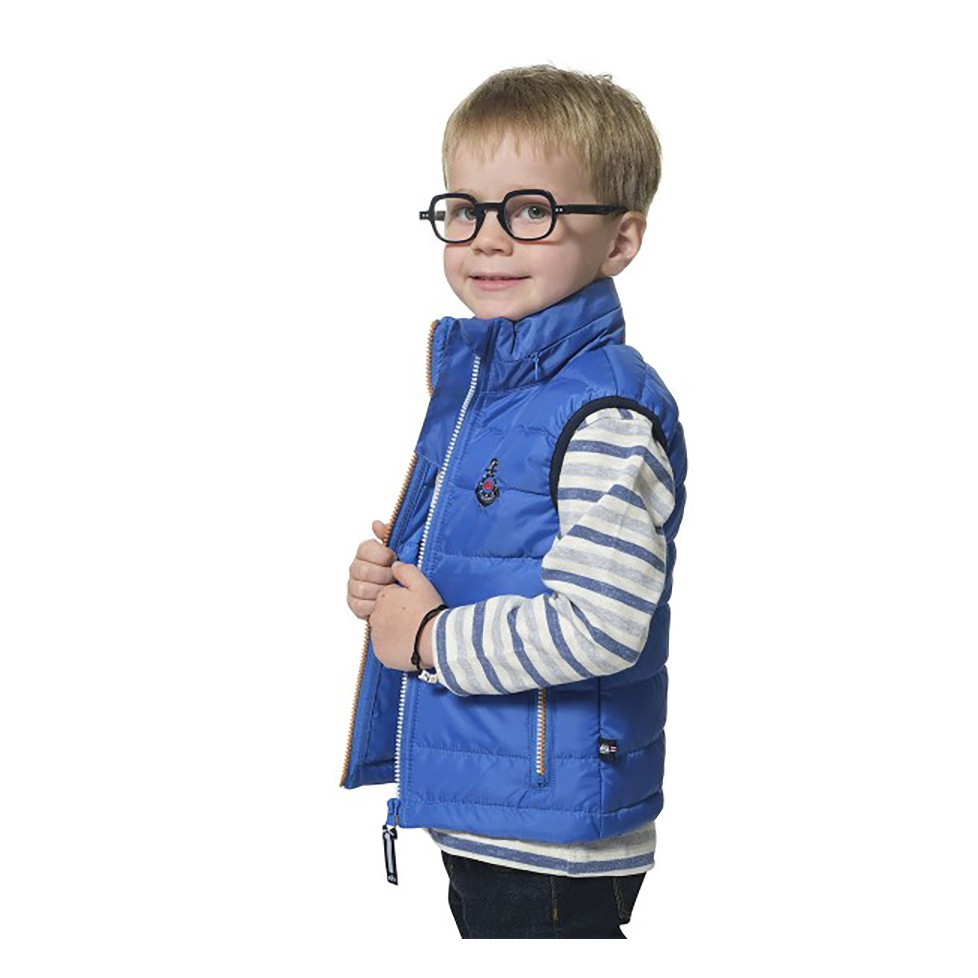 "SIR" ELECTRIC BLUE DOWN VEST FOR KIDS