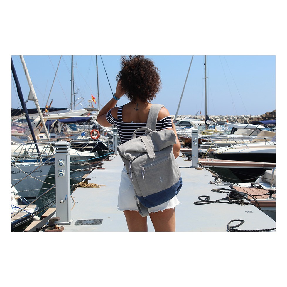 NAUTICAL STYLE BACKPACK "You, Me & The Sea"