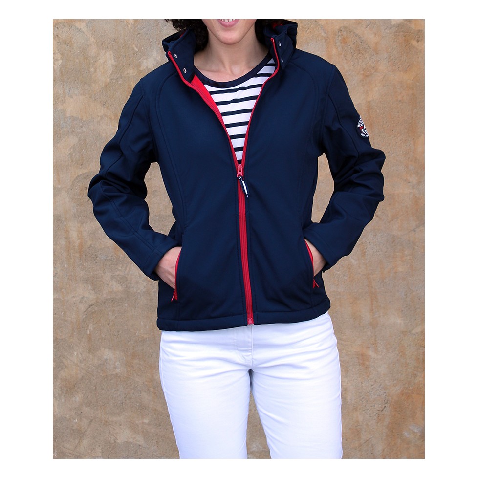 "GRITTIE" WOMEN'S NAUTICAL FLEECE JACKET
