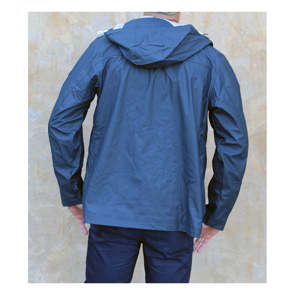 "ALPHONSE" MEN'S NAVY BLUE RAINCOAT