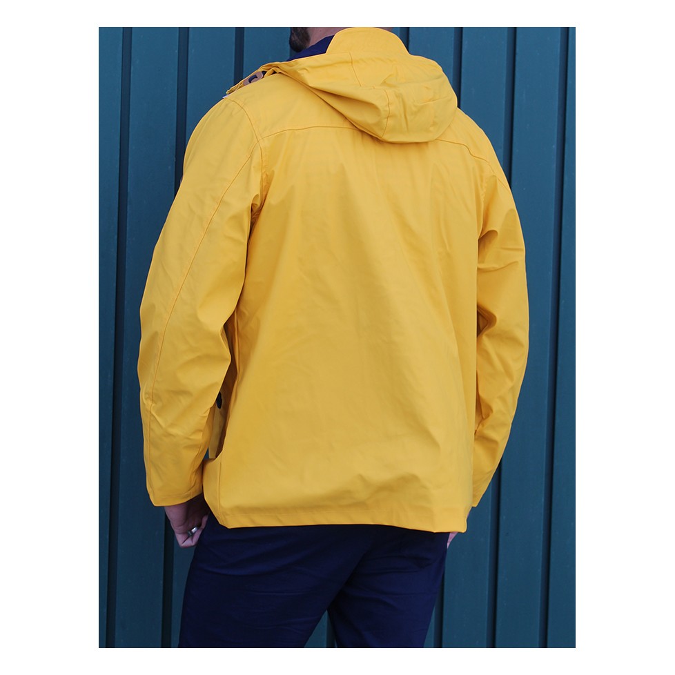 Talla XXXL "ASENSIO" CHAQUETA CHUBASQUERO IMPERMEABLE ADULTO AMARILLO