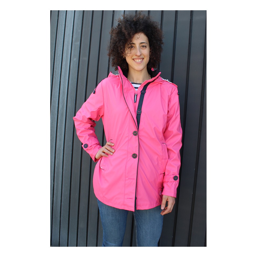 "MAIA" IMPERMÉABLE NAUTIQUE ROSE CAMÉLIA