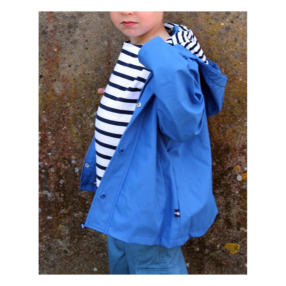 "NUAGE" IMPERMÉABLE CIRÉ POUR ENFANTS BLEU