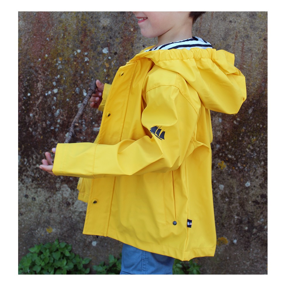 IMPERMÉABLE CIRÉ JAUNE POUR ENFANTS "SPLASH"