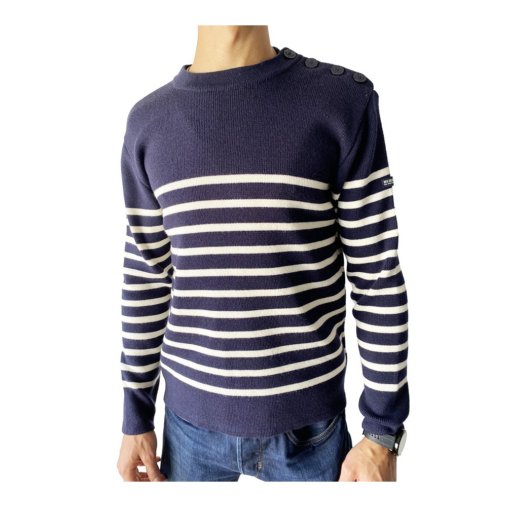 "JUPITER" NAUTICAL MERINO WOOL MEN'S SWEATER
