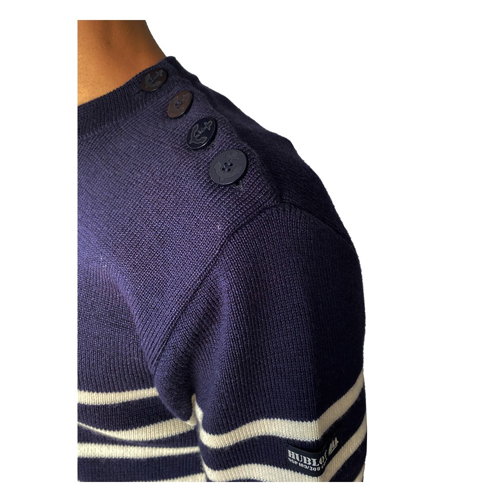 "JUPITER" NAUTICAL MERINO WOOL MEN'S SWEATER