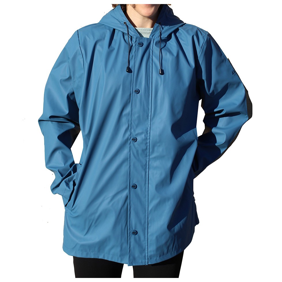 "NUAGE" NAUTICAL OCEAN BLUE RAINCOAT