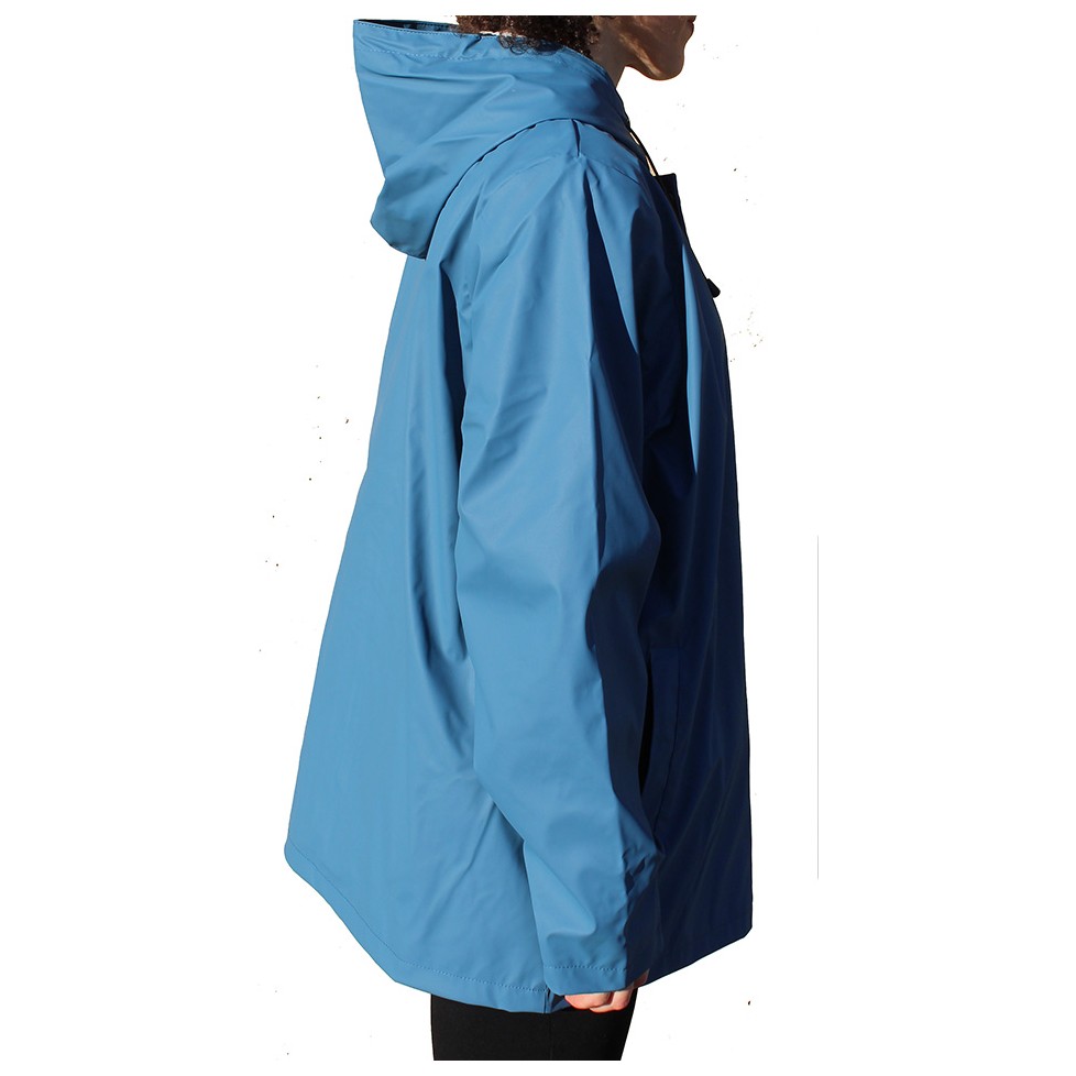 "NUAGE" NAUTICAL OCEAN BLUE RAINCOAT