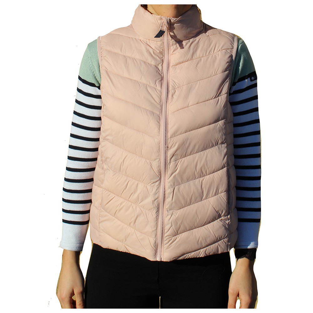 "CLEMY" CHALECO ACOLCHADO MUJER ROSA PASTEL