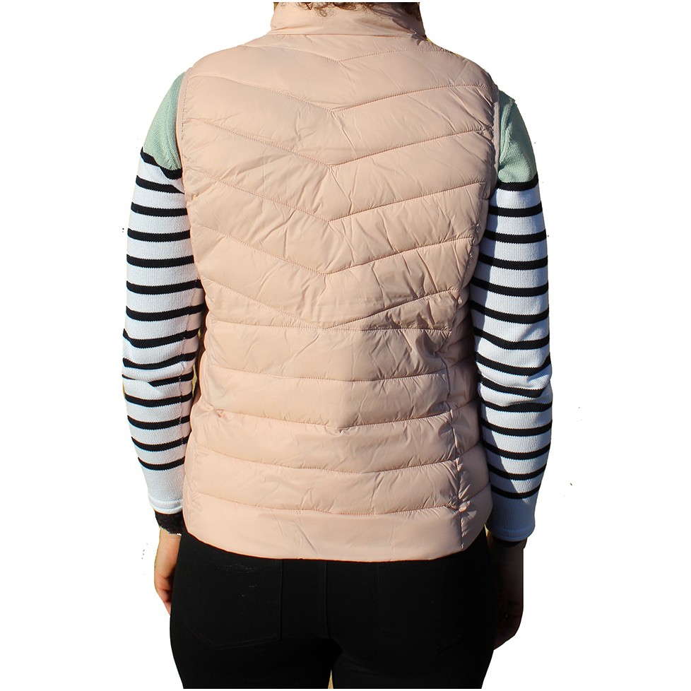 "CLEMY" CHALECO ACOLCHADO MUJER ROSA PASTEL