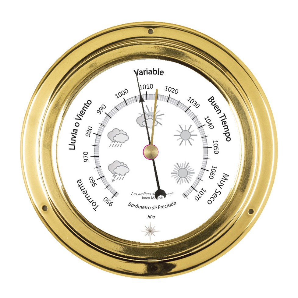 IMEX MARINE BRASS BAROMETER 14,5 CM