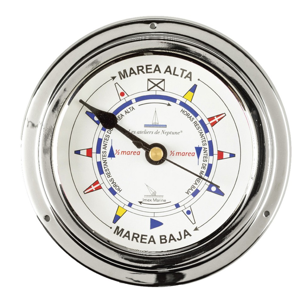 INDICATEUR DE MARÉE ET HORLOGE IMEX MARINE 14,5 CM
