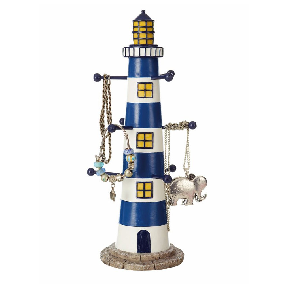 RUSTIC JEWELLERY DISPLAY OR KEY HANGER "LIGHTHOUSE"