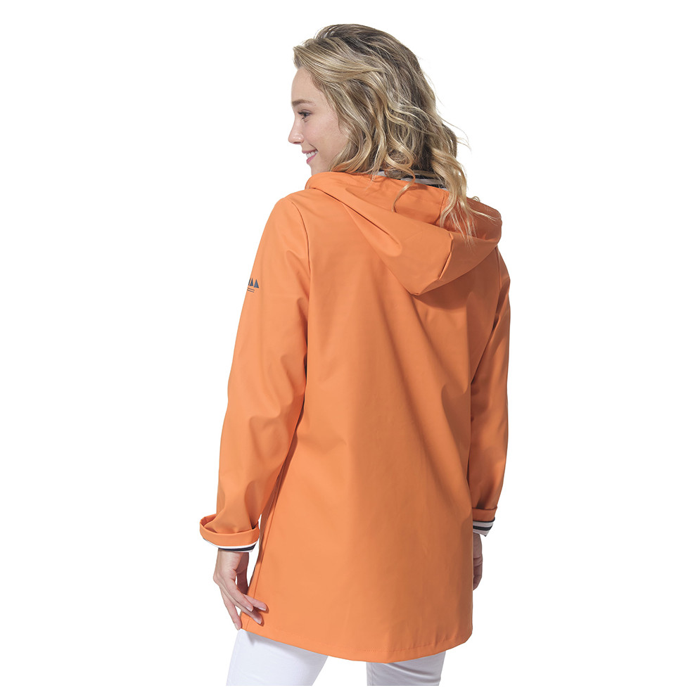 "LAURELLA" WOMEN'S ORANGE RAINCOAT