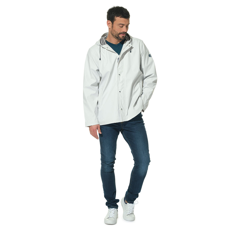 "NUAGE" WHITE RAINCOAT