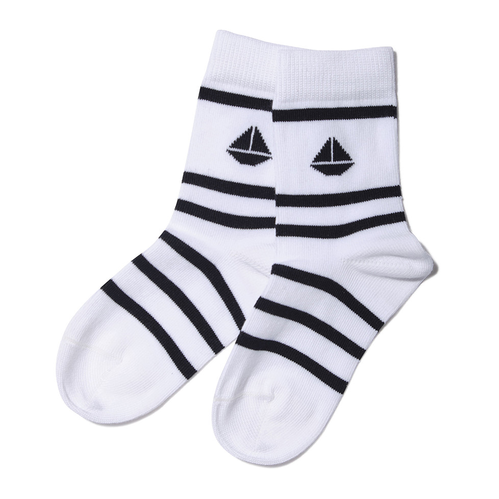 "BATEAU" NAUTICAL SOCKS FOR CHILDREN WITH SAILBOAT
