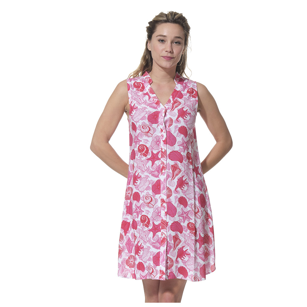 "SIDOINE" NAUTICAL SUMMER DRESS WITHOUT SLEEVES