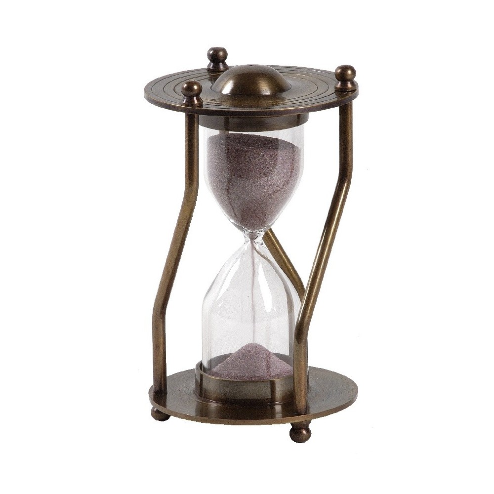 BRASS SANDGLASS 5 MINUTES