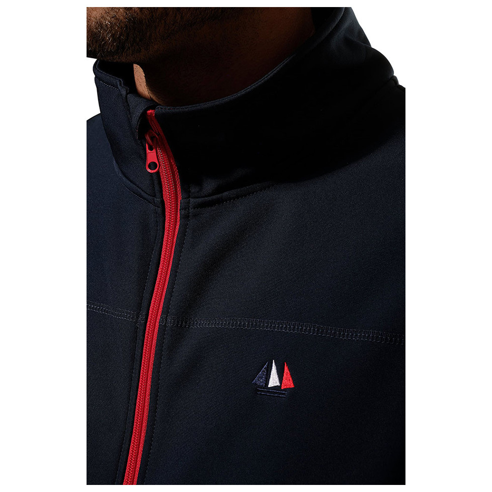 "IZEL" MEN'S NAVY BLUE SOFTSHELL FLEECE VEST