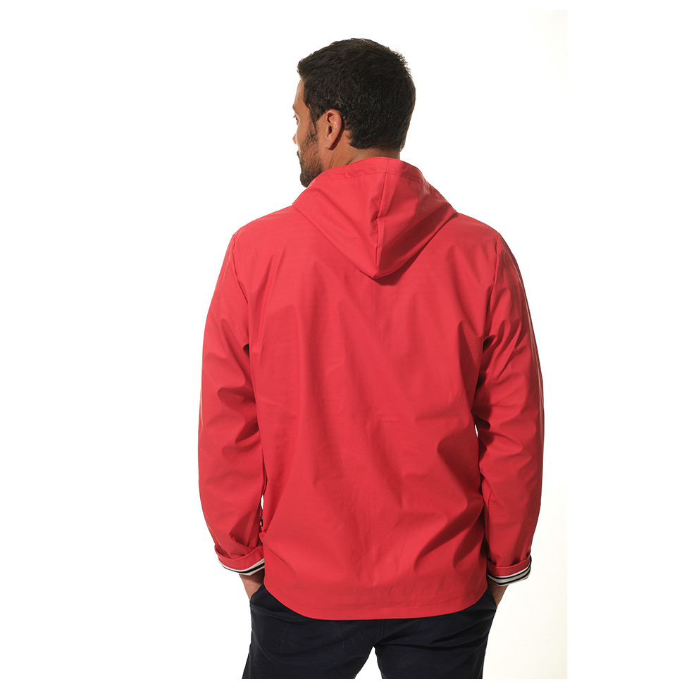 "NUAGE" NAUTICAL RED RAINCOAT