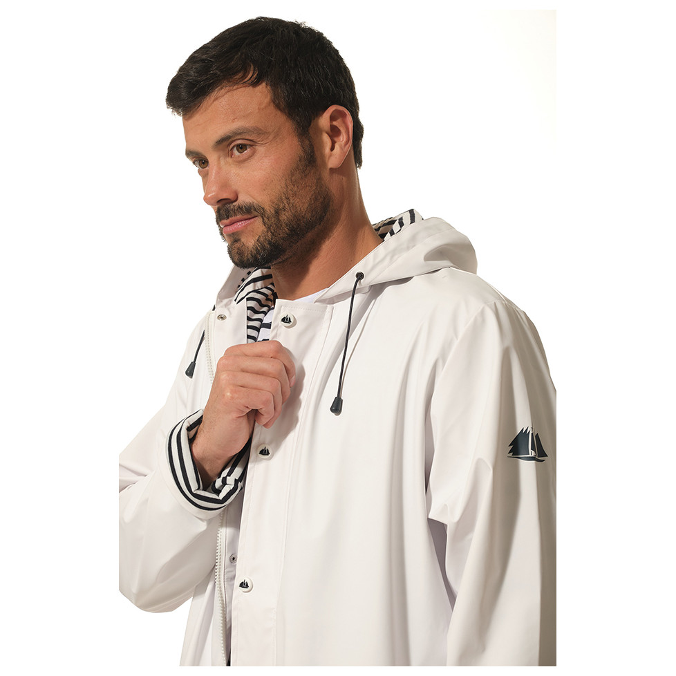 "NUAGE" WHITE RAINCOAT