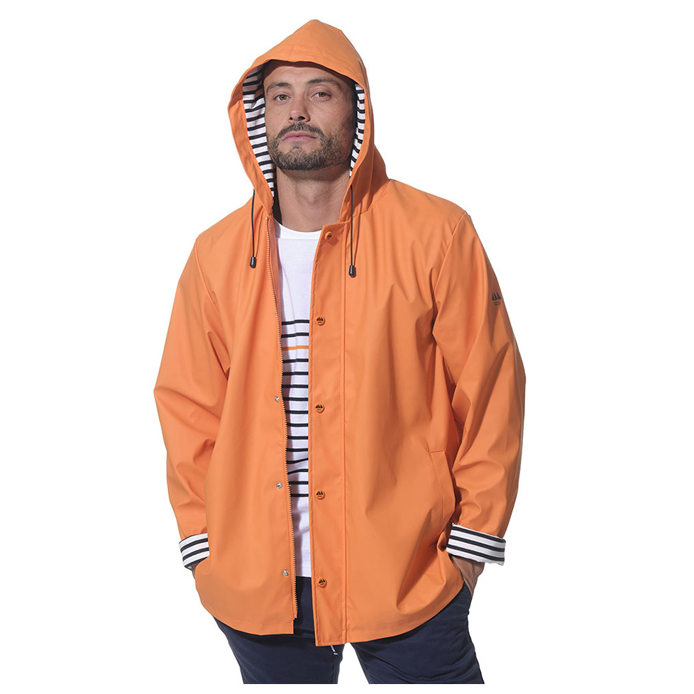 "NUAGE" NAUTICAL ORANGE RAINCOAT