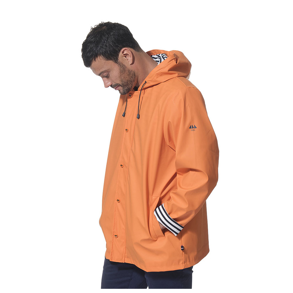"NUAGE" NAUTICAL ORANGE RAINCOAT