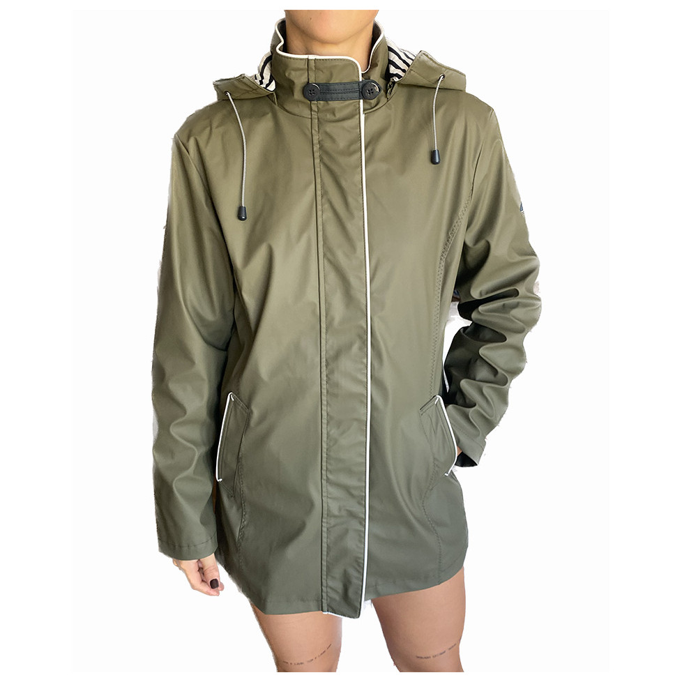 "AIGA" CIRÉ IMPERMÉABLE KAKI