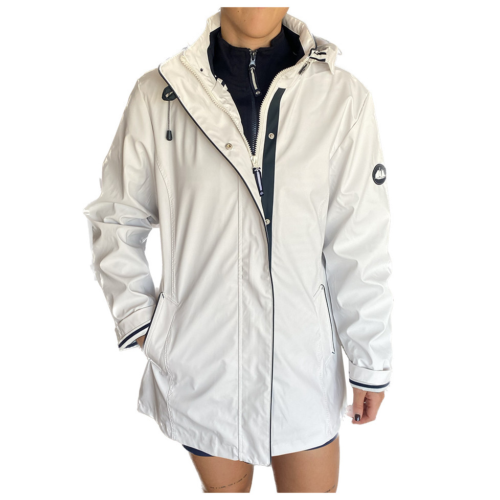 "AIGA" NAUTICAL WHITE WATERPROOF RAINCOAT