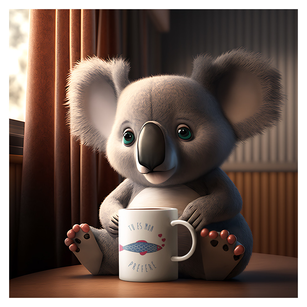 TAZA NÁUTICA "TU ES MON POISSON PRÉFÉRÉ"