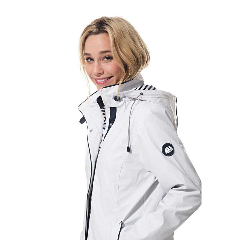 "AIGA" NAUTICAL WHITE WATERPROOF RAINCOAT