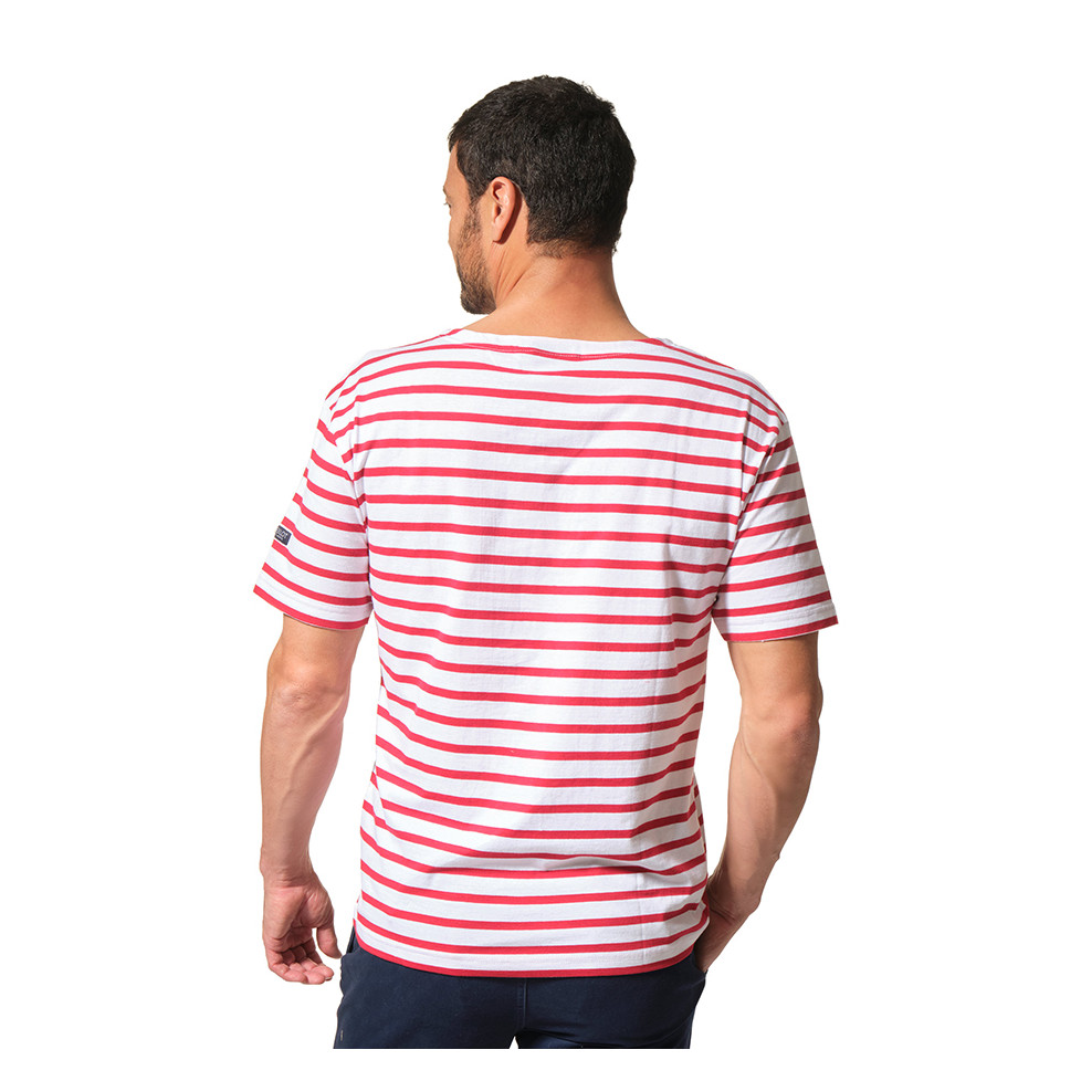 "REGATE" MEN'S RED/WHITE NAUTICAL T-SHIRT