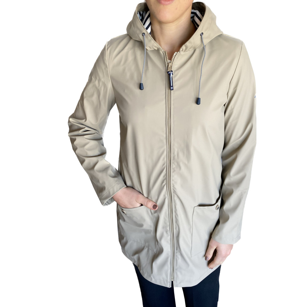 "LAURELLA" WOMEN'S BEIGE RAINCOAT