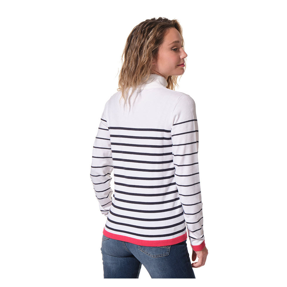 "MARIELLE" WOMEN'S NAUTICAL JACKET WHITE/BLUE